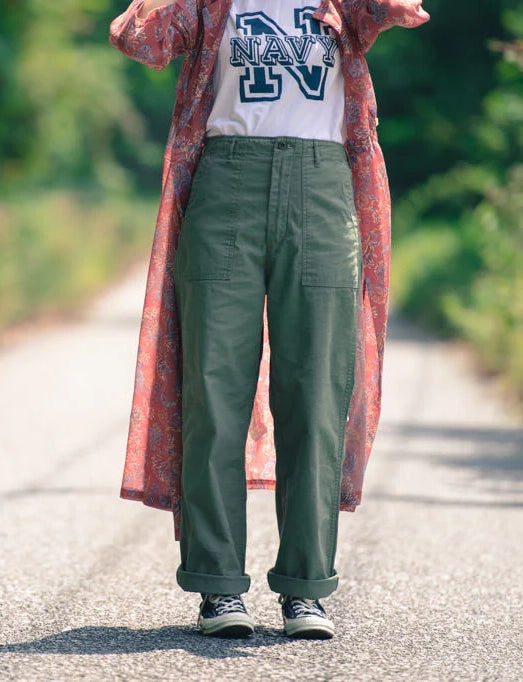 TCB 50's Baker Pants Olive – The Archives The People's Outfitters