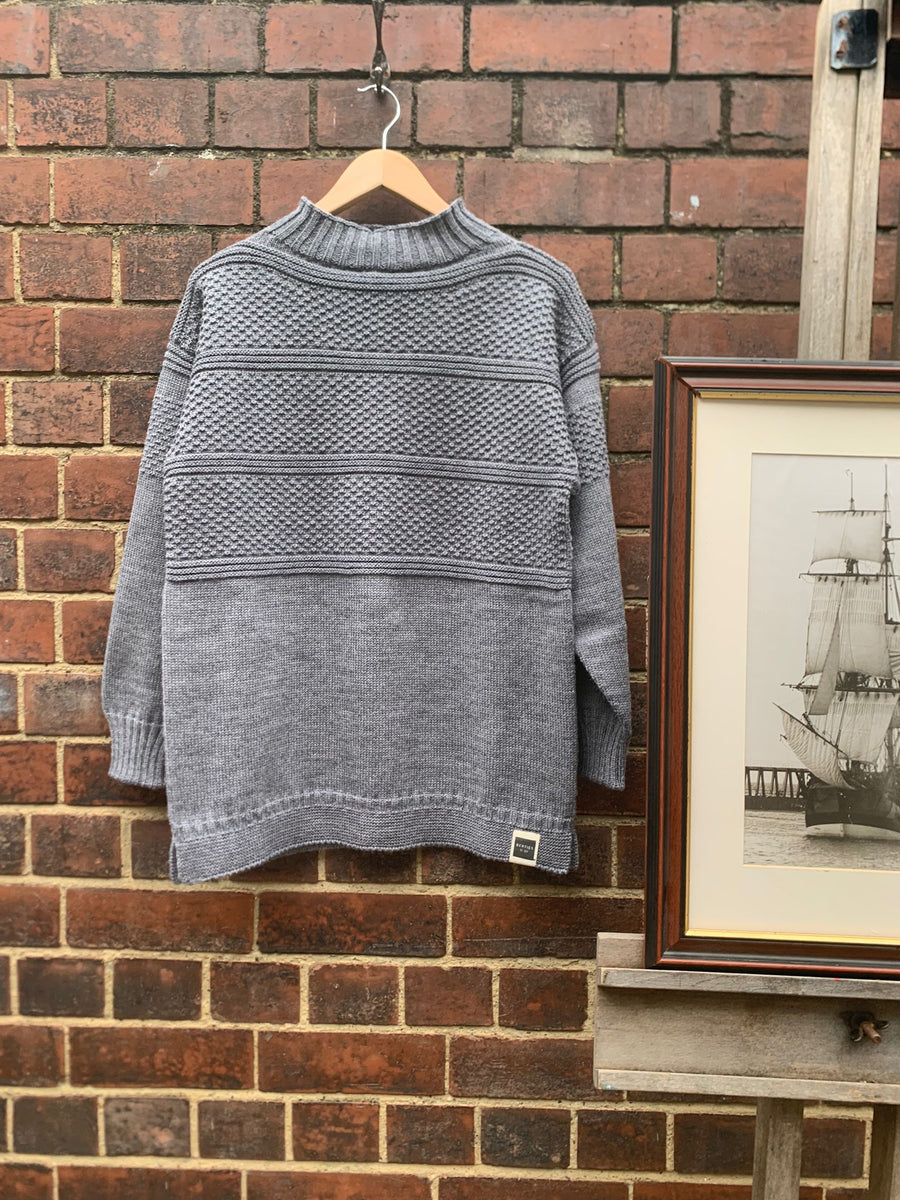 Berties Of Bay - Whitby Gansey Jumper - Grey Slate – The Archives The ...