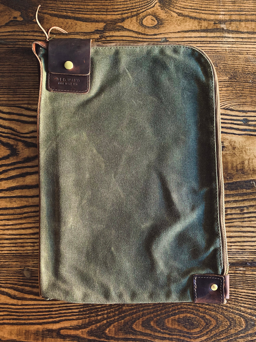 Red Wing Carry Case - Light Olive Waxed Canvas – The Archives The ...